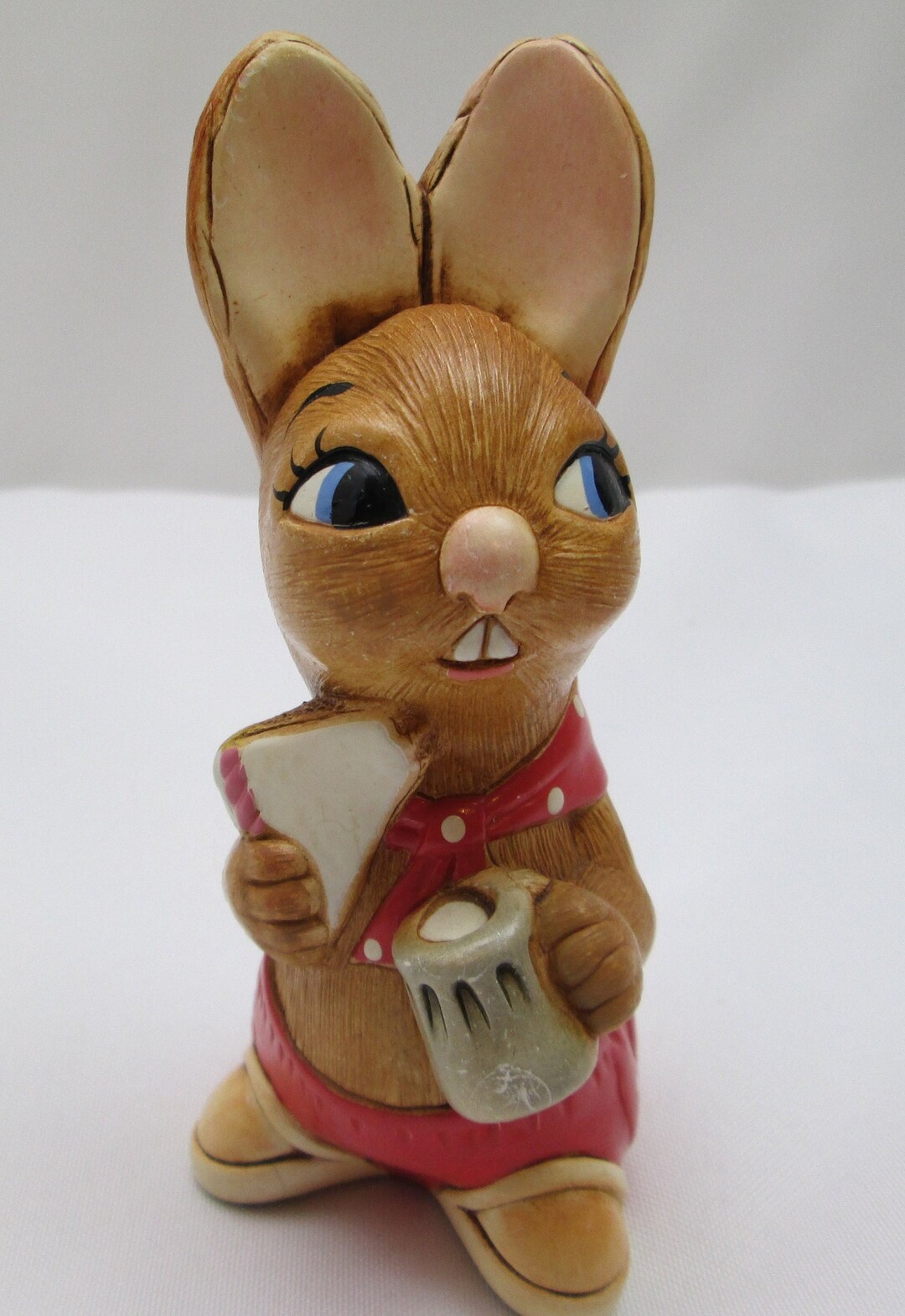 Pendelfin Bunny Rabbit MUNCHER Eating Pizza England Figure Figurine ...