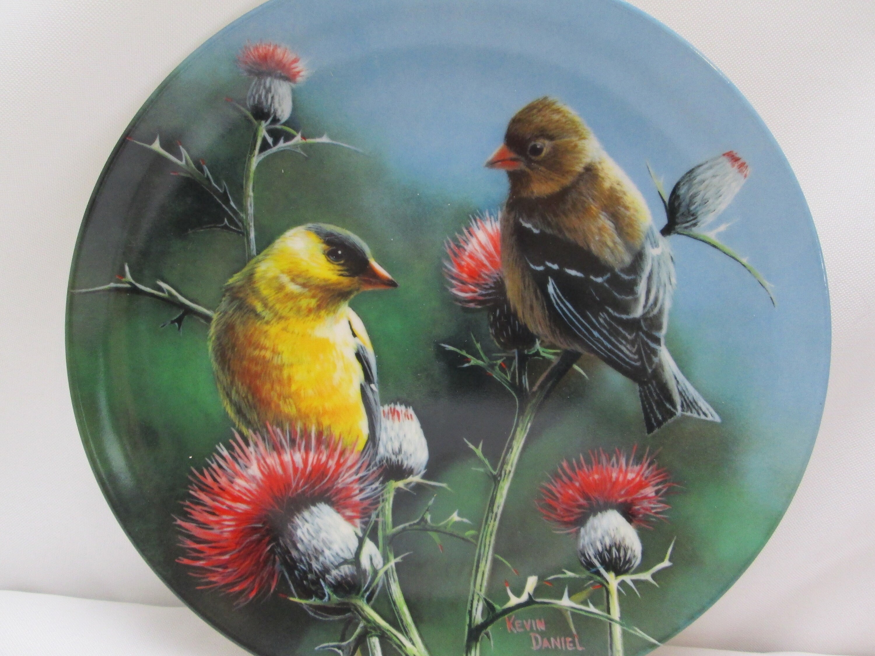 Vintage Knowles 1987 the Gold Finch Bird Collectors Plate 8.5 by Kevin ...
