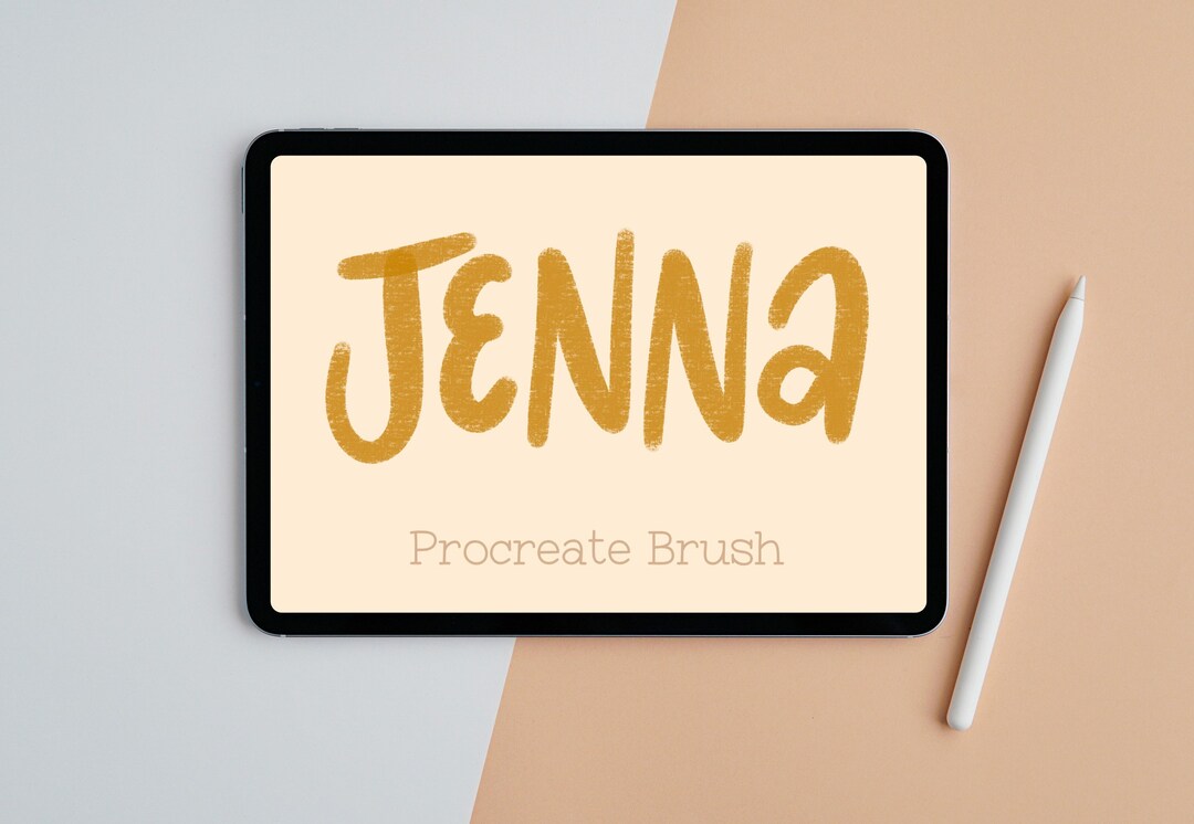 Jenna Procreate Brush / Instant Download / Handlettering Tool / Digital ...
