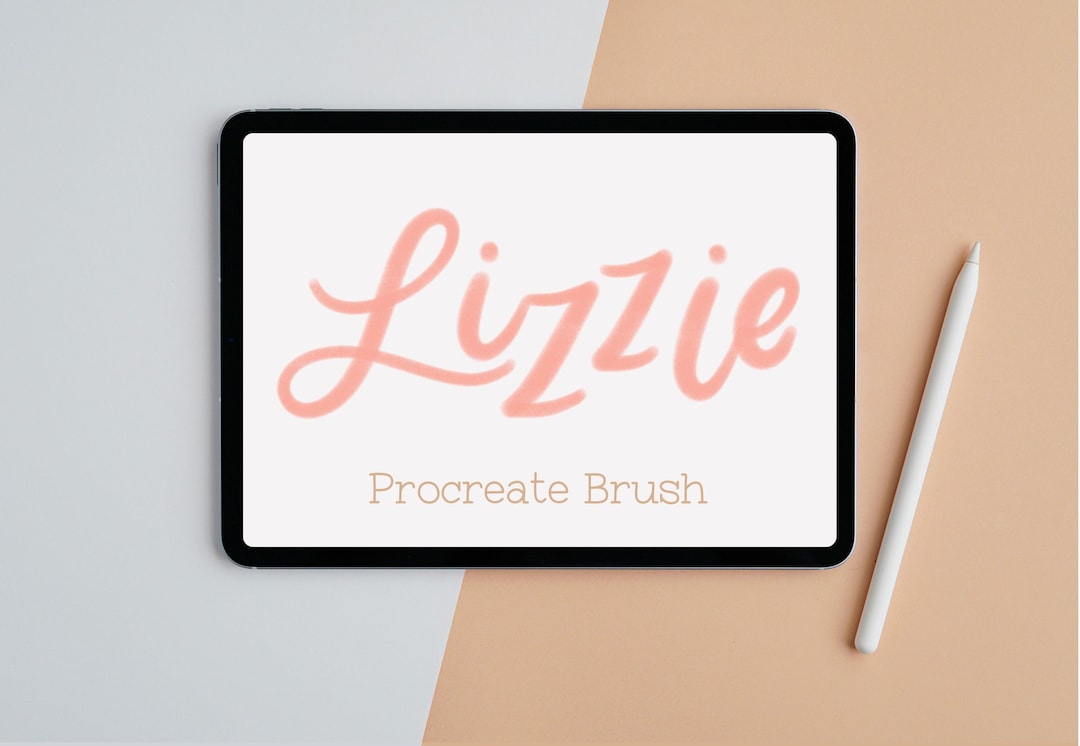 Lizzie Procreate Brush / Brush for Handlettering / Instant Download ...