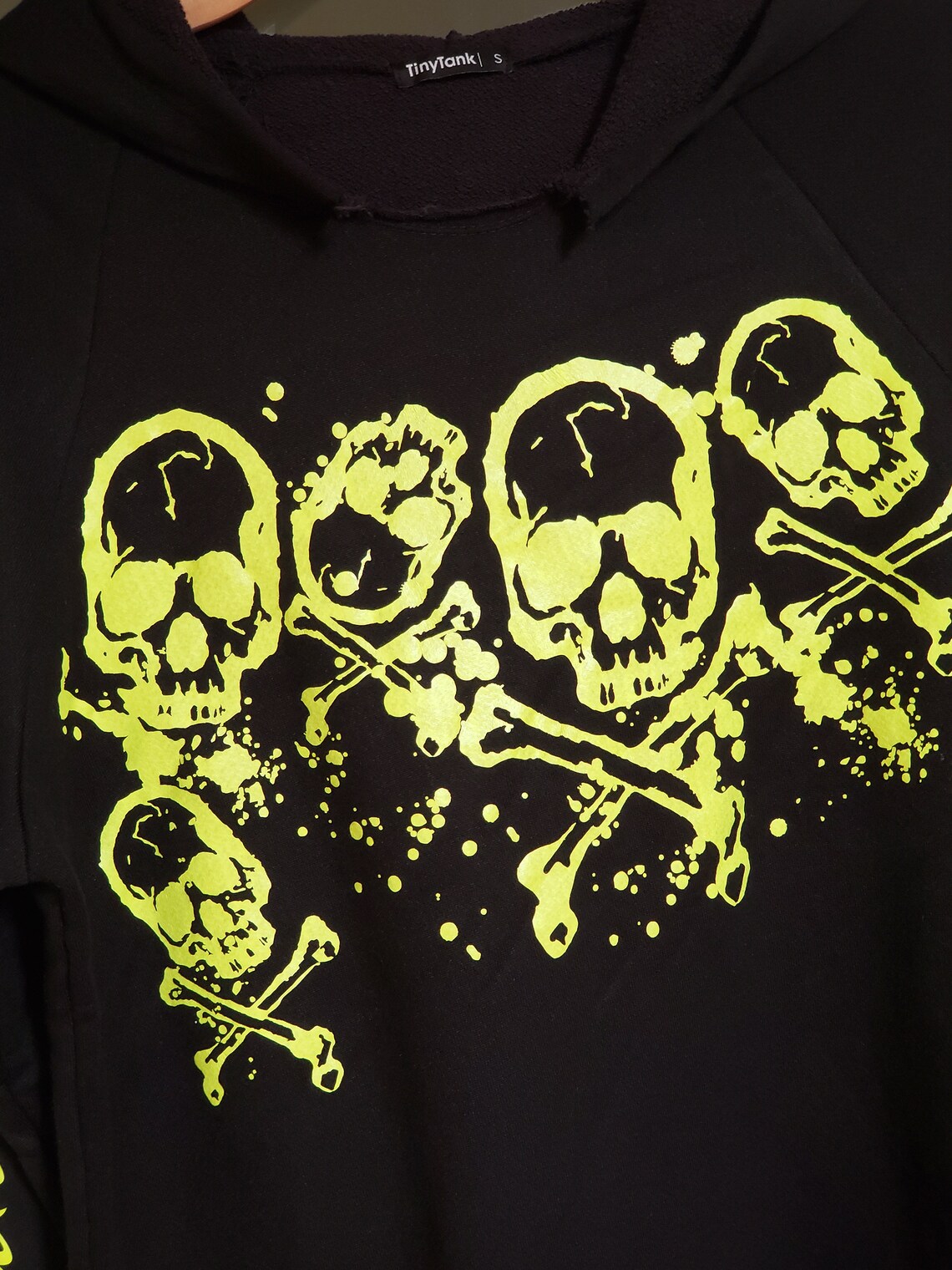 Lime Green Skull Allover Print - Etsy