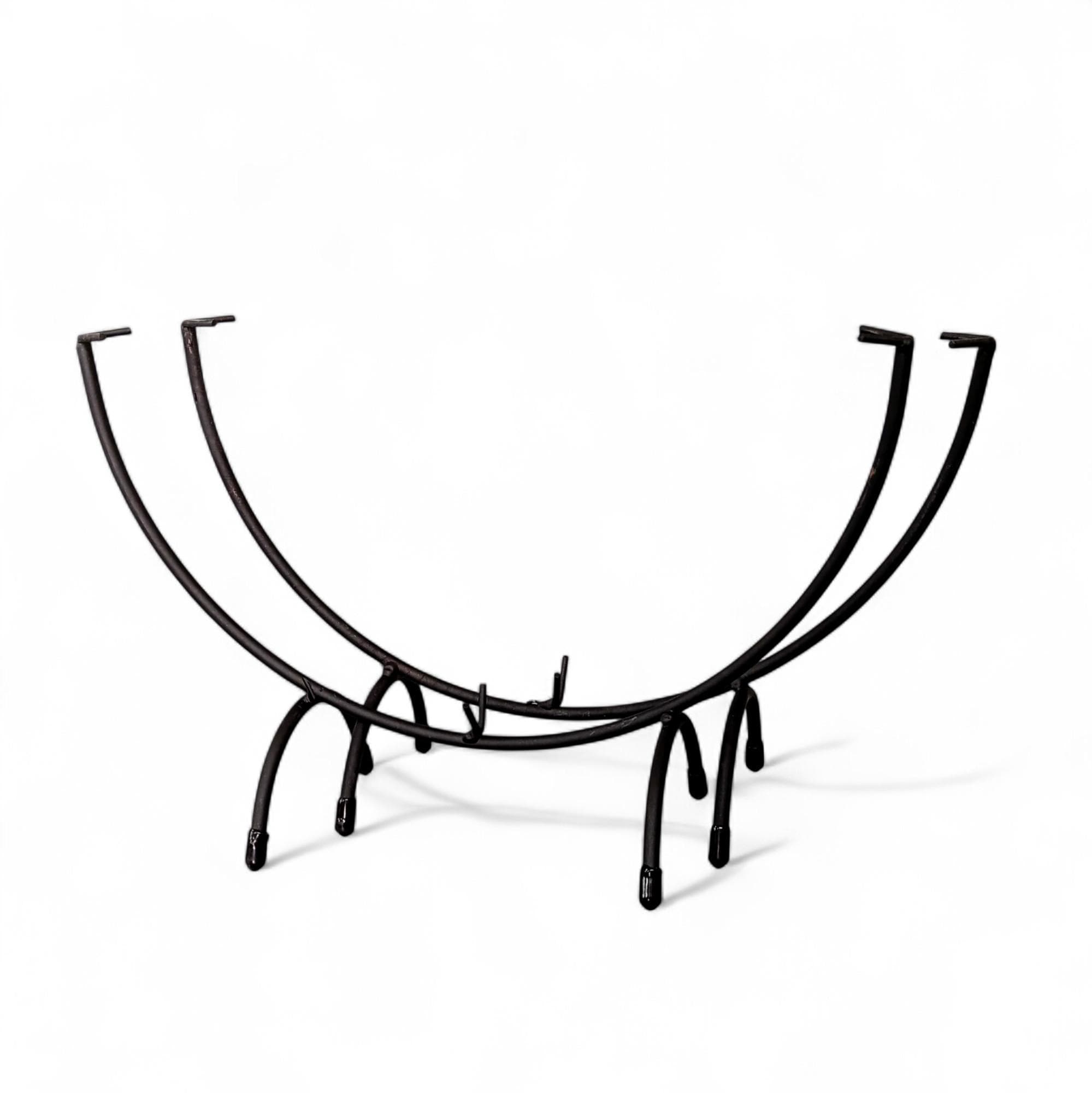 12 Inch Black Metal Display Stand for Round Fused & Stained Glass Art ...