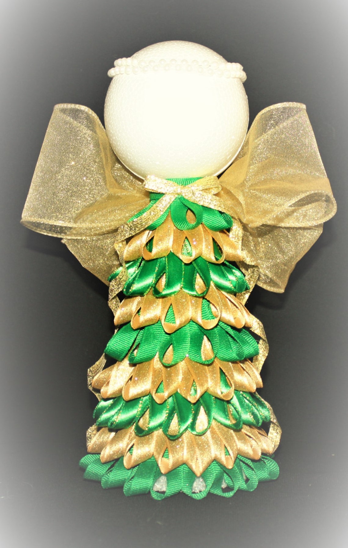 Ribbon Angel / Table Decor / Christmas / Decoration / Religious ...