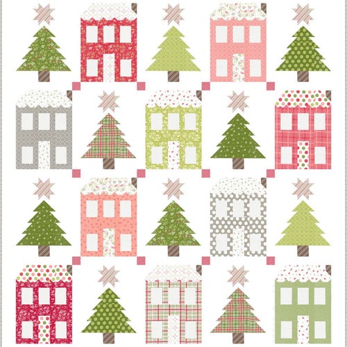 Little Town Paper Pattern - Etsy