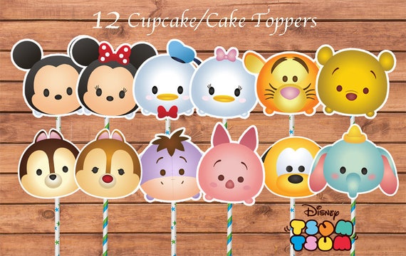 Tsum Tsum Toppers. Tsum Tsum Cake Toppers. Tsum Tsum Birthday | Etsy