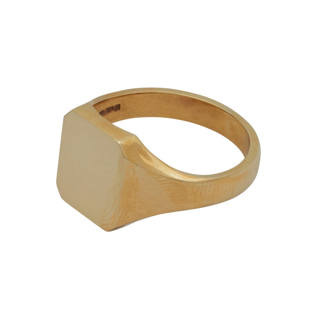 Heavy Weight Octagon Head 9ct Yellow Gold Signet Ring - HS25 - Etsy