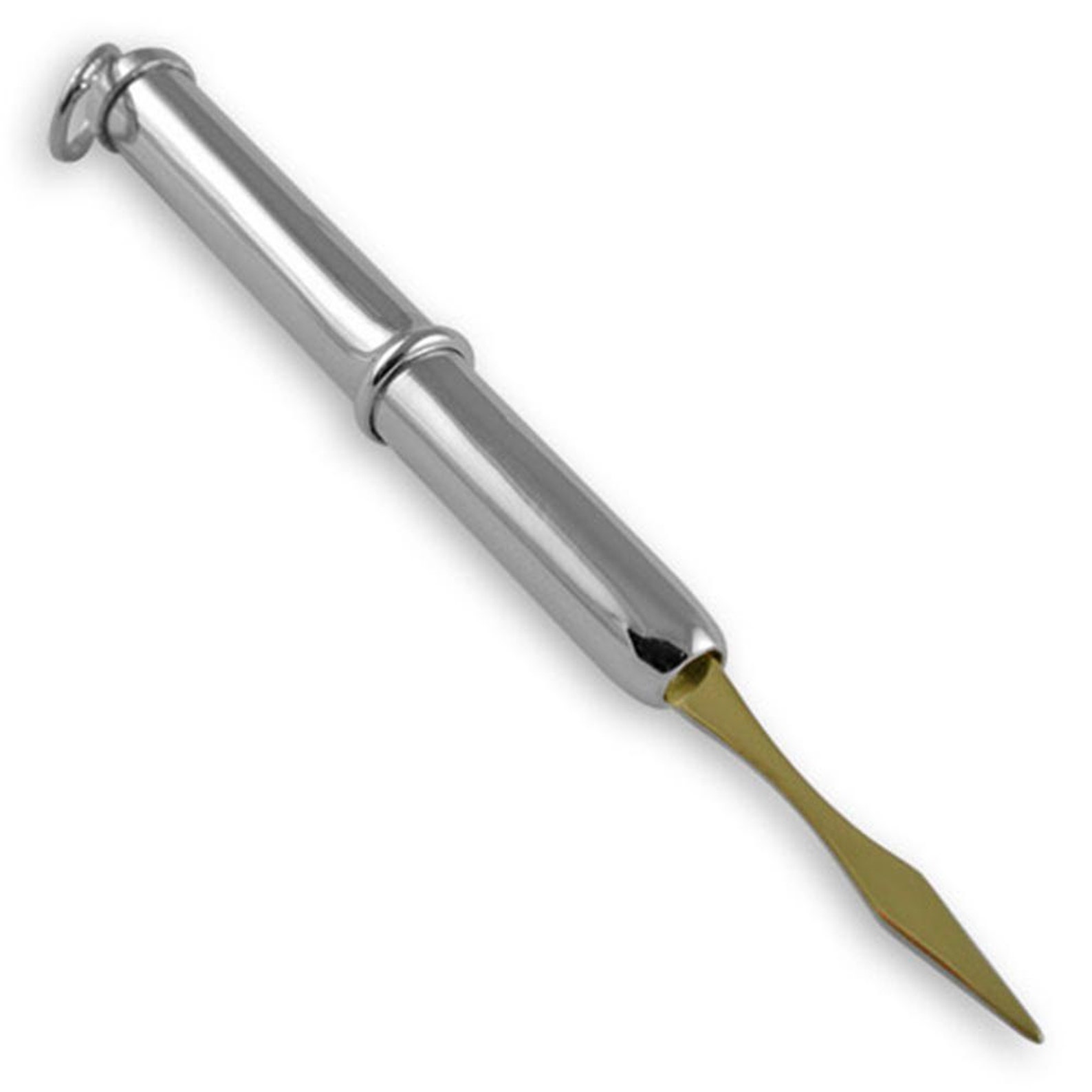 Silver & 9ct Gold Twist Action Toothpick - Etsy