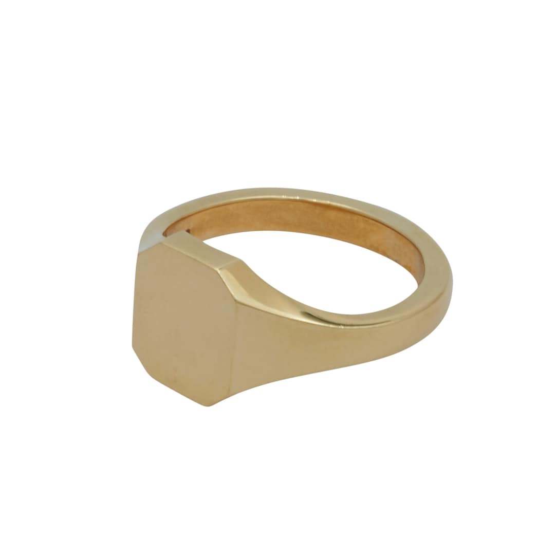 Extra Heavy Weight Octagon Head 9ct Gold Signet Ring - ES7 - Etsy