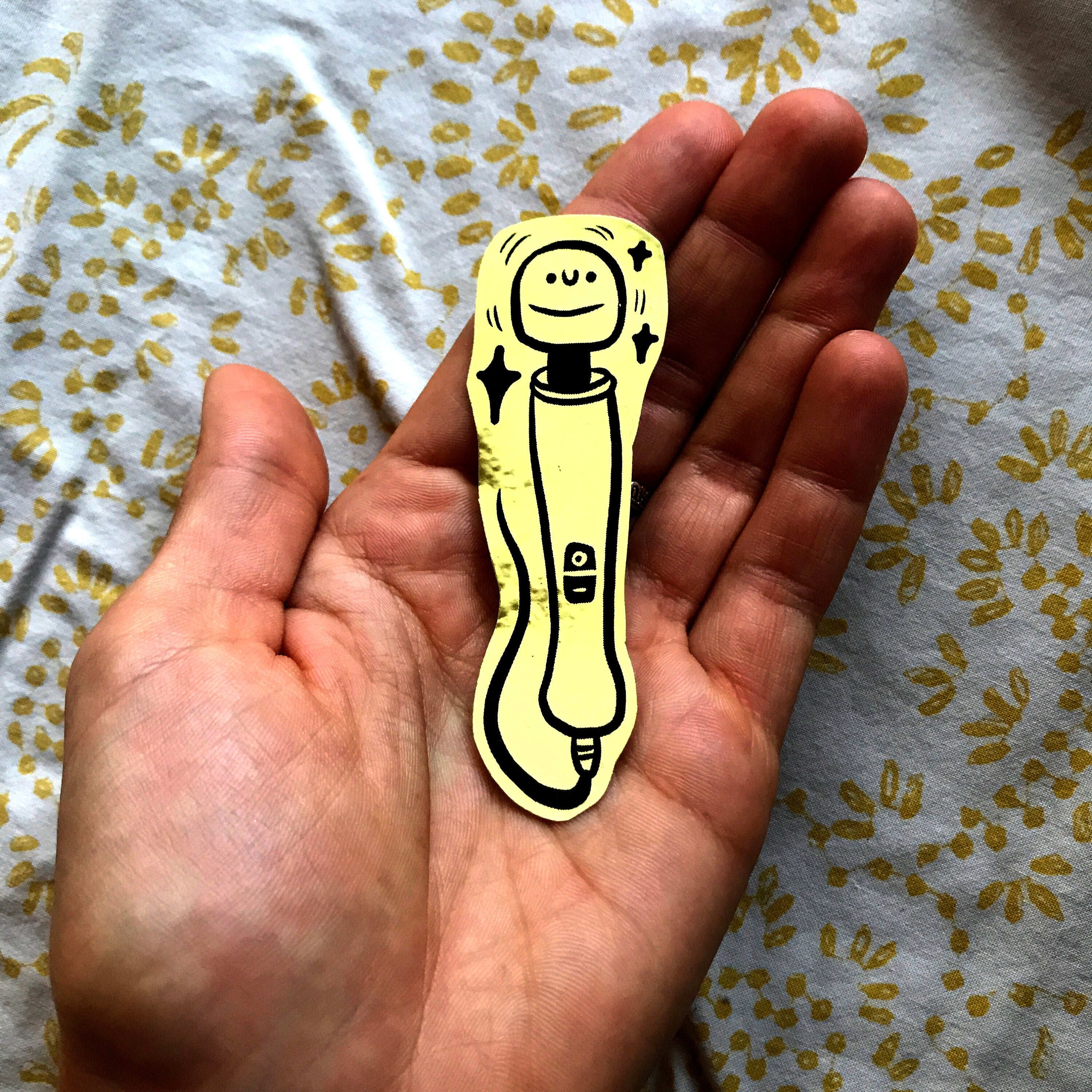 Queer Magic Wand Vibrator Dildo Gold Witch Sticker Kinky Etsy