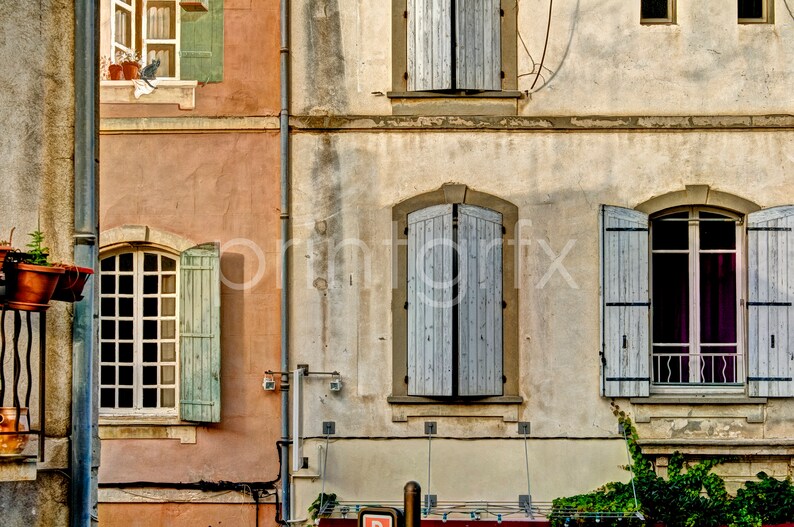 Shuttered Windows in Provence, France, Digital Download, Van Gogh ...