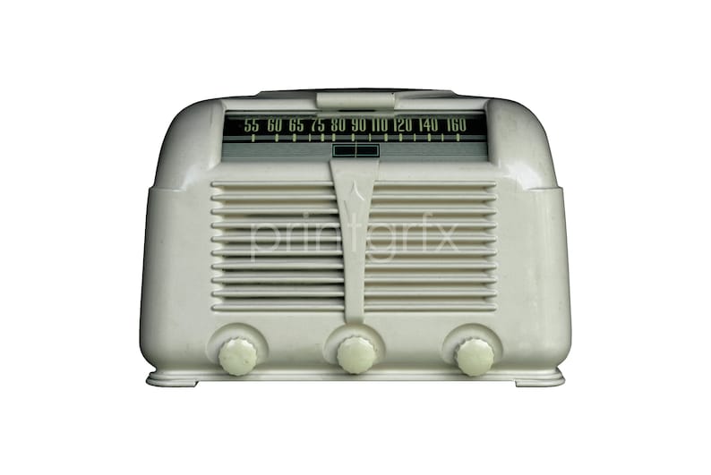 Vintage Radio Clip Art, Digital Clip Art, Graphics, Instant Download ...
