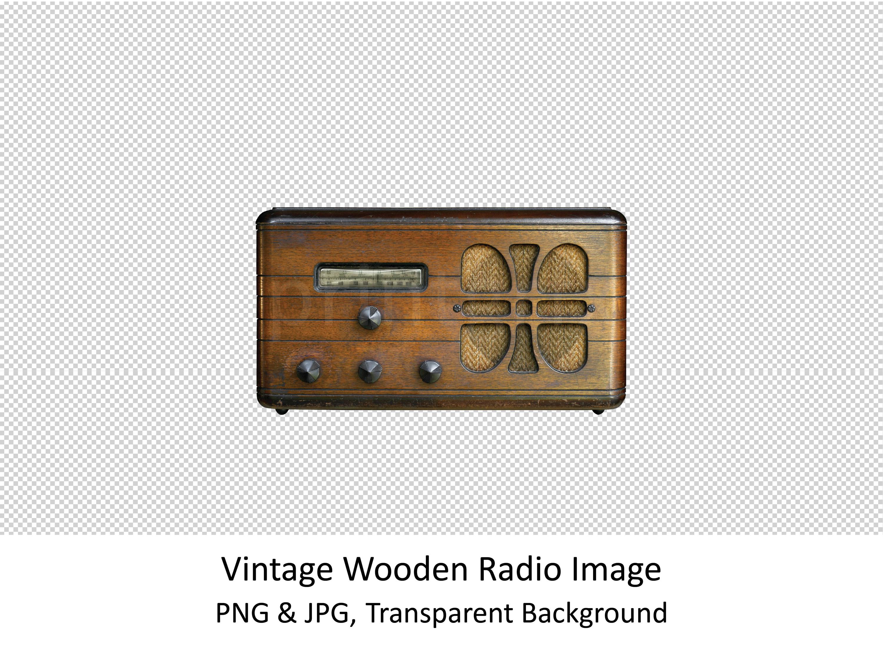 Vintage Radio Clip Art, Digital Clip Art, Digital Graphics, Instant ...