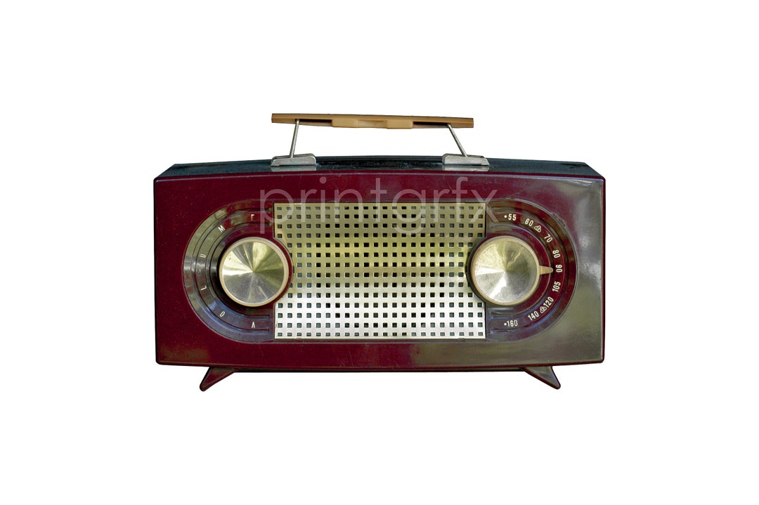 Vintage Radio Clip Art, Digital Clip Art, Graphics, Instant Download ...