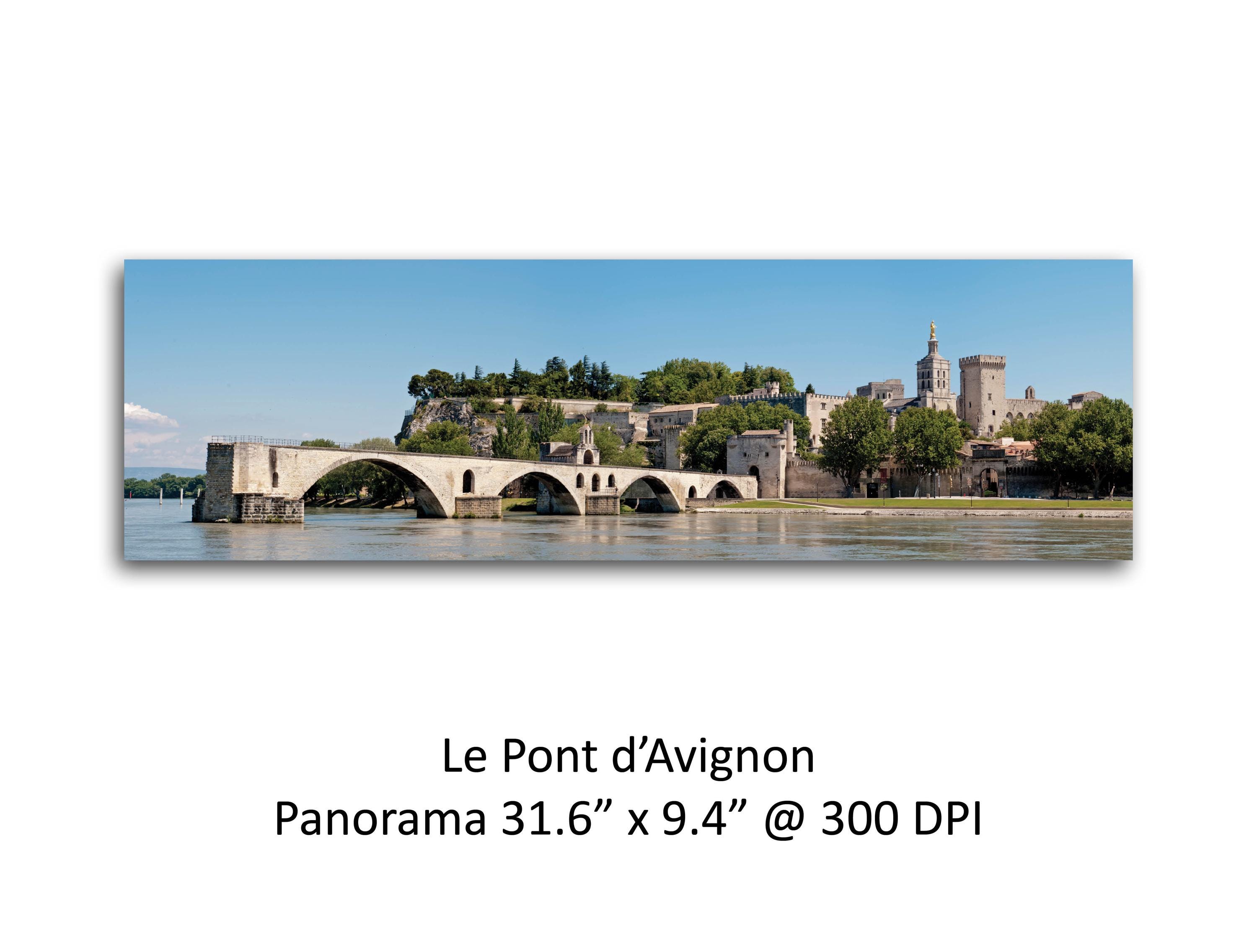 Avignon Bridge Panorama Photo Art Print (digital Download) - Etsy