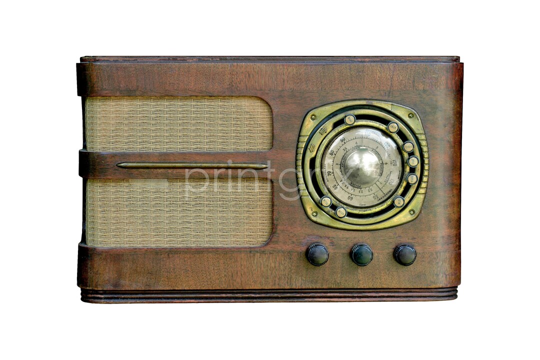 Vintage Old Radio Clip Art, Transparent Background, Antique Radio, Mid ...