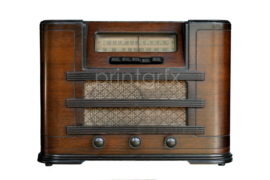 Vintage Radio Clip Art, Digital Clip Art, Digital Graphics, Instant ...