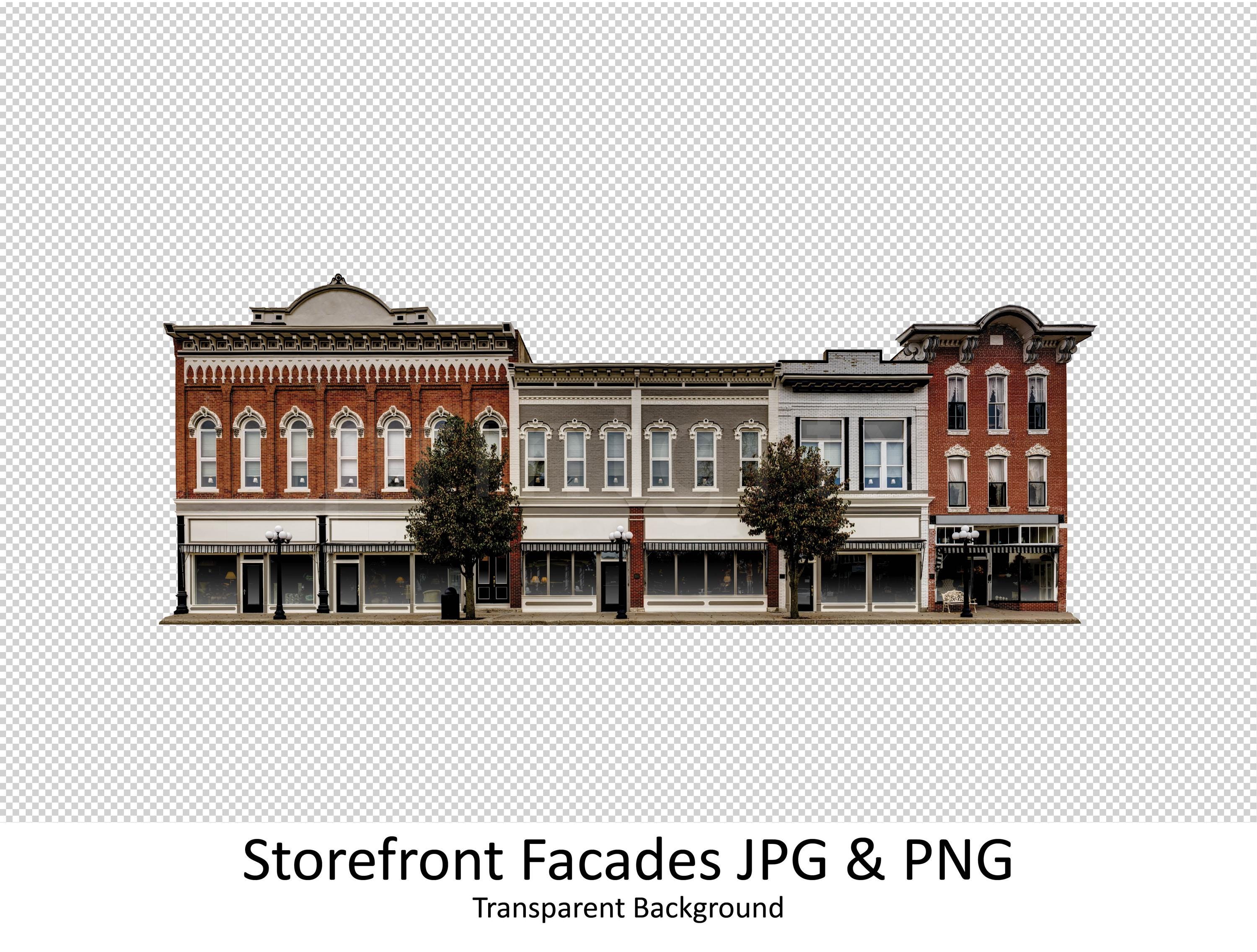 Downtown Storefront, Main Street, Town Square, Isolated, Storefront ...