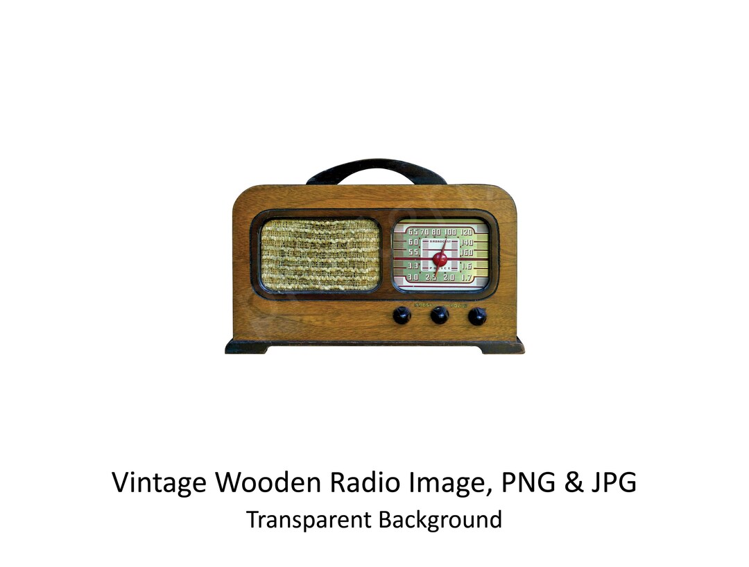Vintage Radio Clip Art, Digital Clip Art, Graphics, Instant Download ...