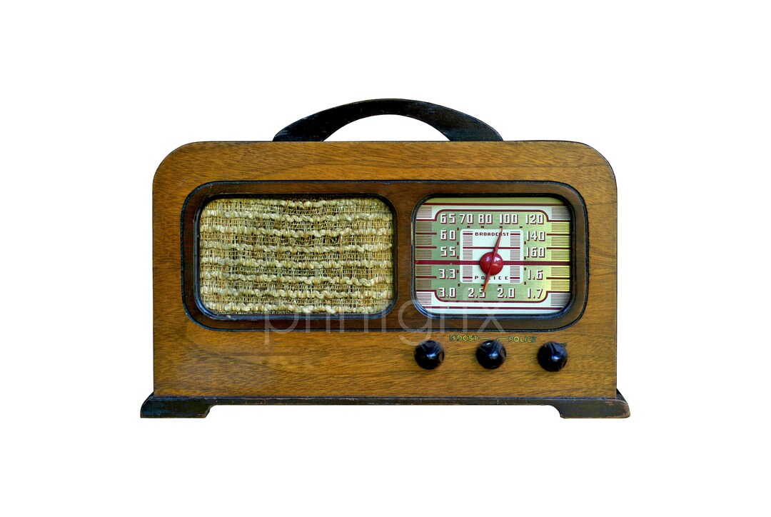Vintage Radio Clip Art, Digital Clip Art, Graphics, Instant Download ...