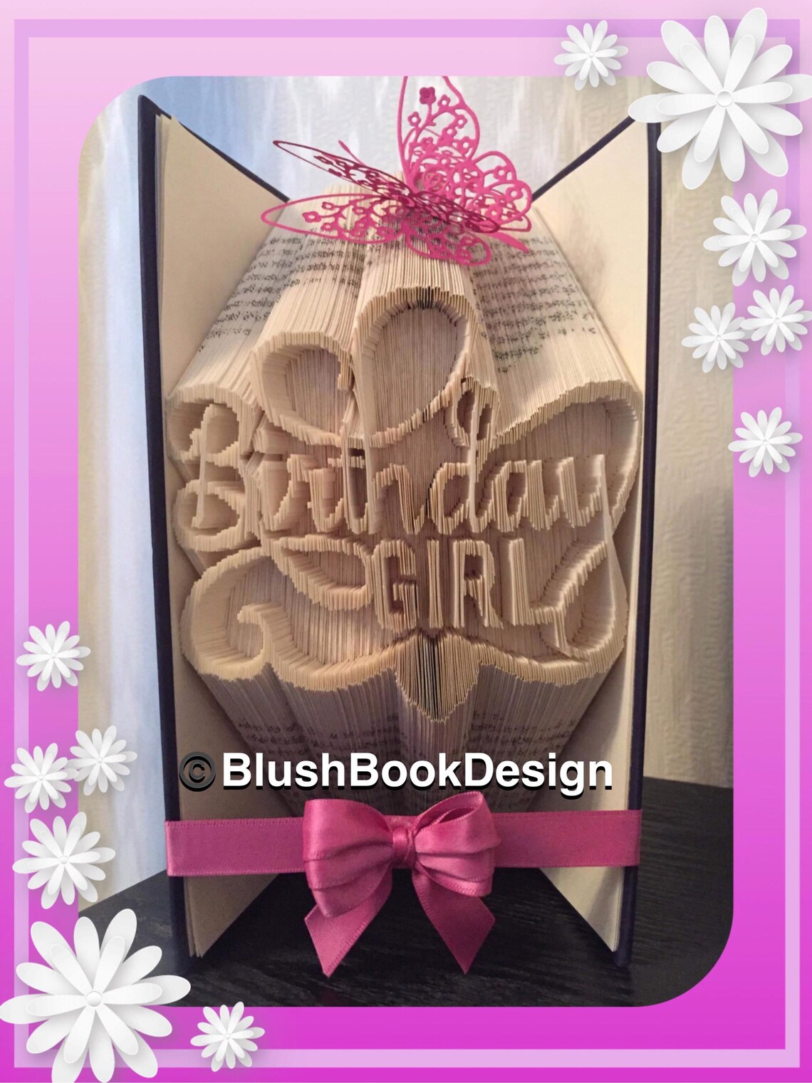 Birthday Girl Book Folding Pattern combination Cut and Fold - Etsy