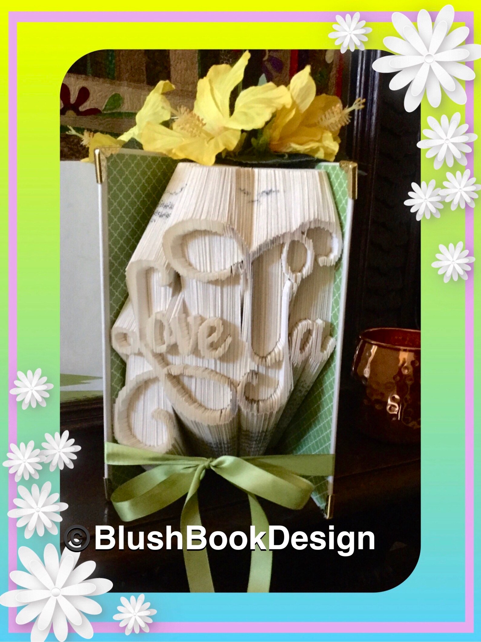 Love Ya Book Folding Pattern (combination Cut and Fold) Pdf Bookart ...