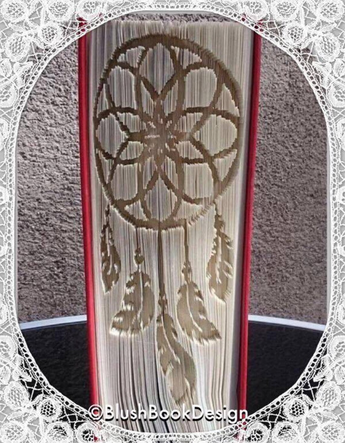 Dream Catcher Book Folding Art Pattern Spiritual Mystical - Etsy
