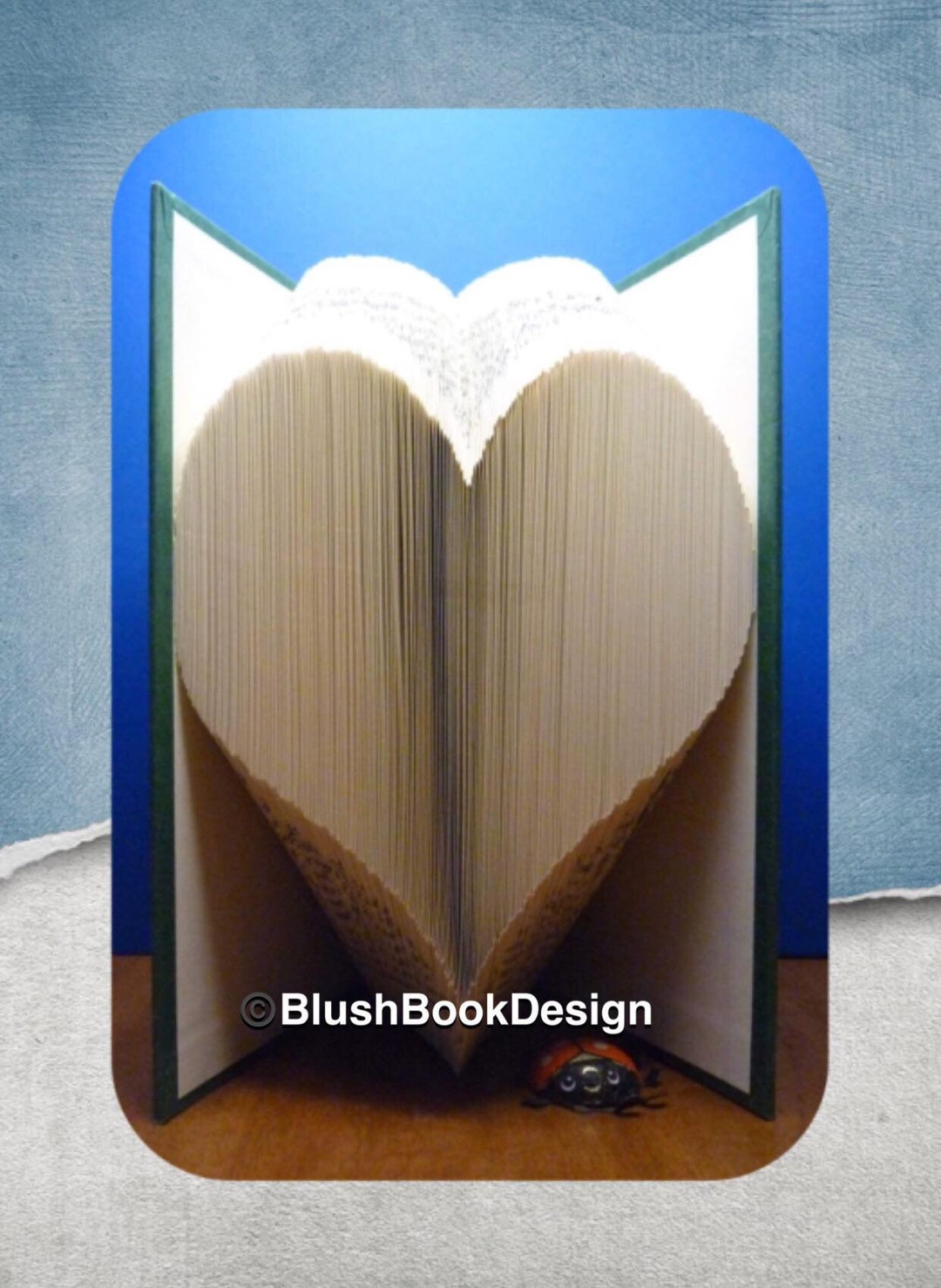 Simple Heart Book Folding Pattern - Etsy