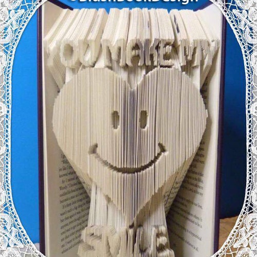 5 Inverted Heart Book Folding Pattern - Etsy