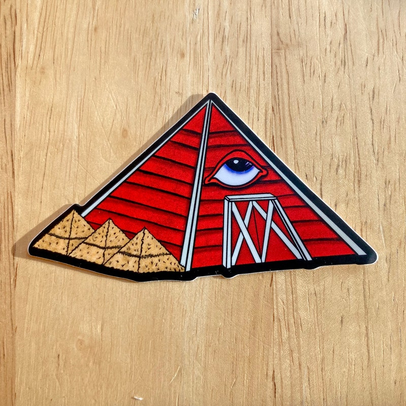 Red Pyramid - Etsy