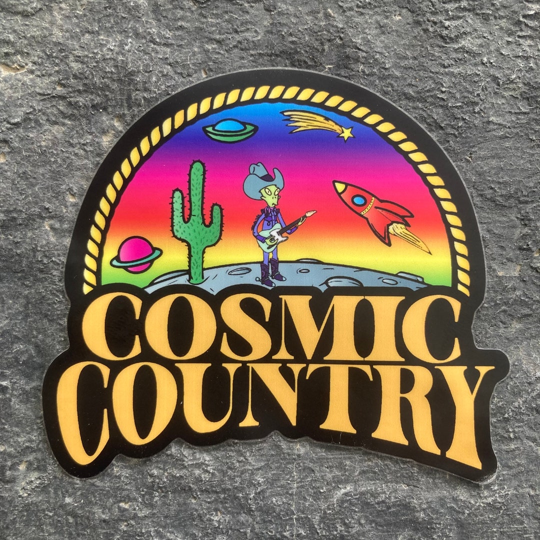 Cosmic Country Fan Art Sticker Daniel Donato Inspired - Etsy