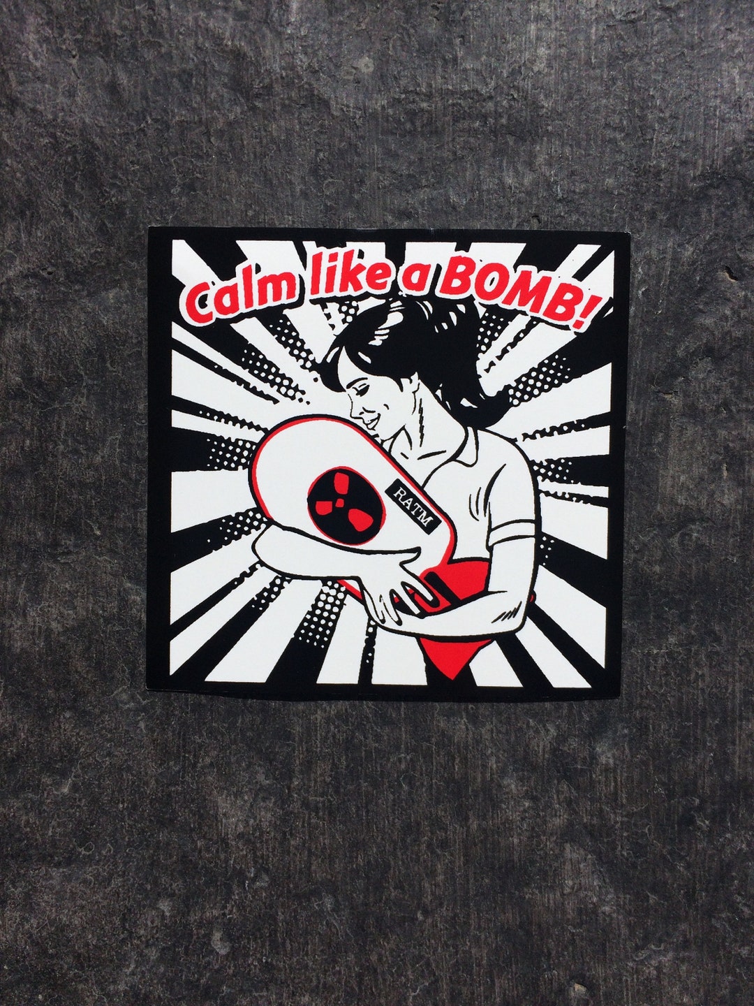 Rage Against the Machine Sticker - RATM Calm Like a Bomb Slap - Etsy