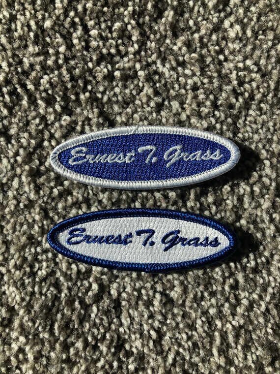 Ernest T. Grass Bluegrass Patch Mechanic Nametag 2 Patches | Etsy