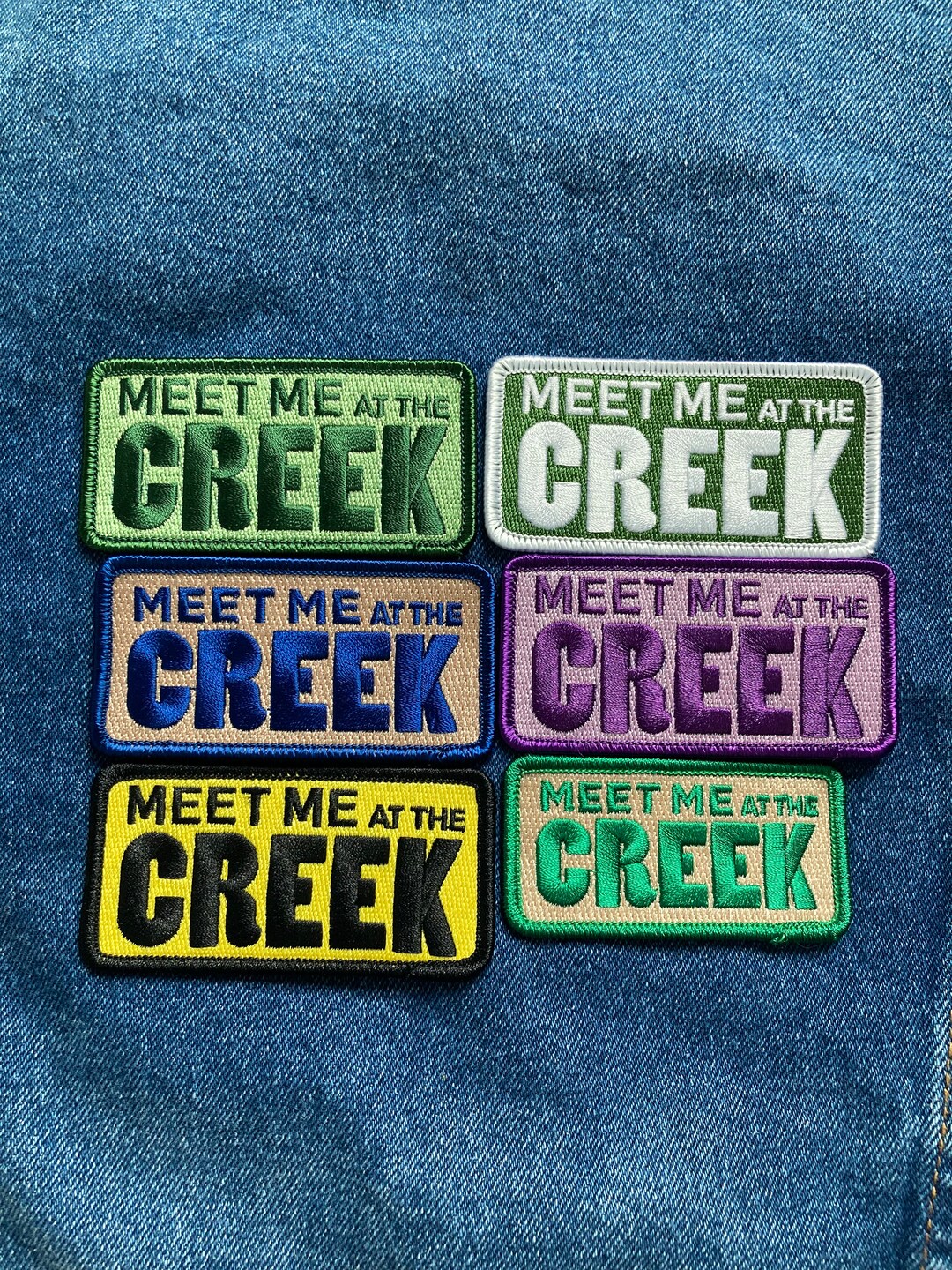 Bluegrass Fan Art Patch - Meet Me at the Creek - Multiple Colors BMFS ...