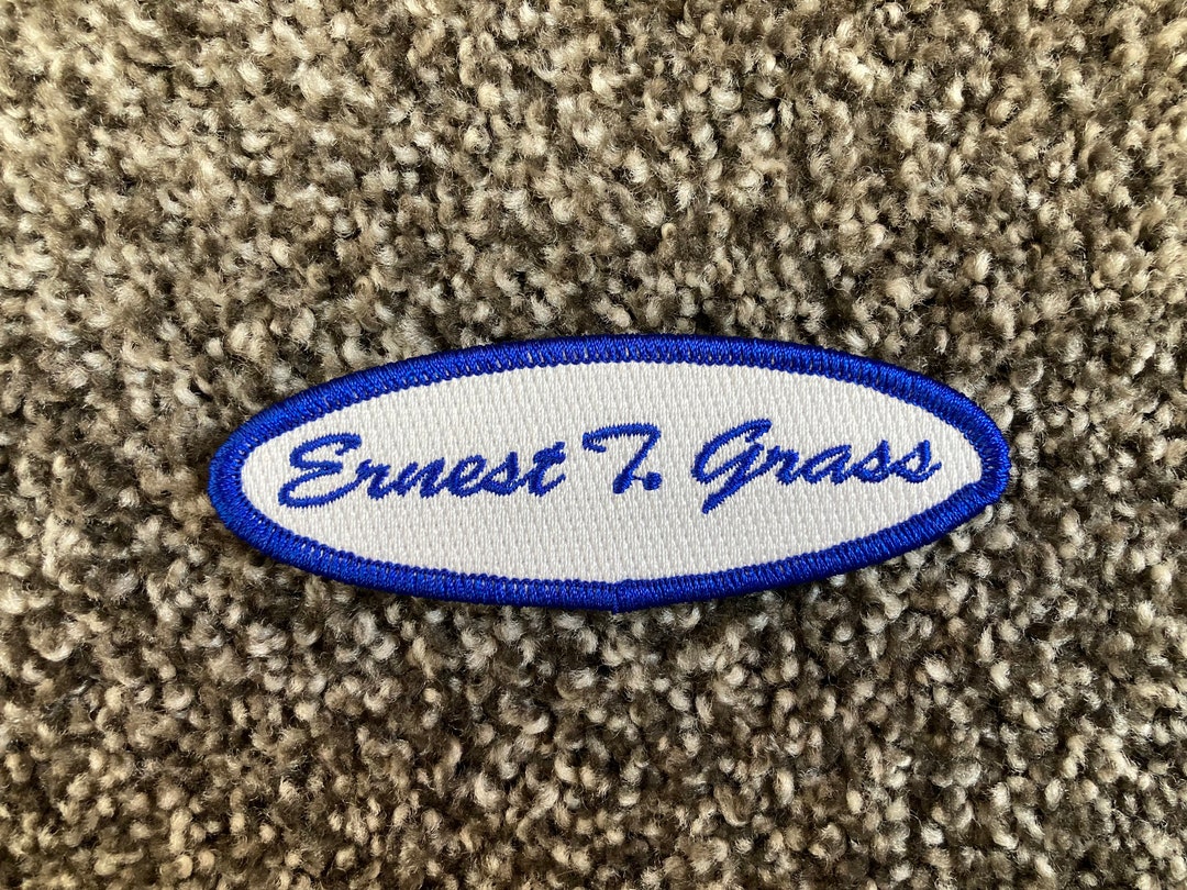 Ernest T. Grass Bluegrass Patch Mechanic Nametag - 3.5" Wide - Etsy