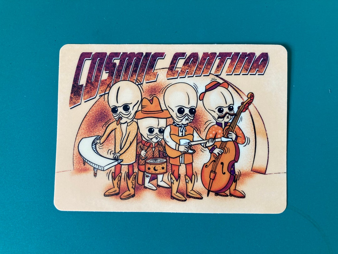 Cosmic Country Cantina Band Sticker - Daniel Donato - Etsy