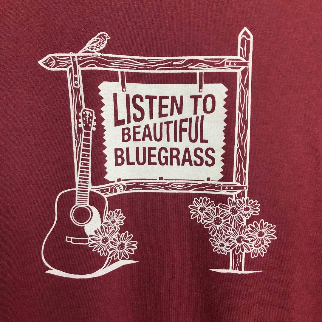 Listen to Beautiful Bluegrass T-shirts Strings Fan Art RED - Etsy