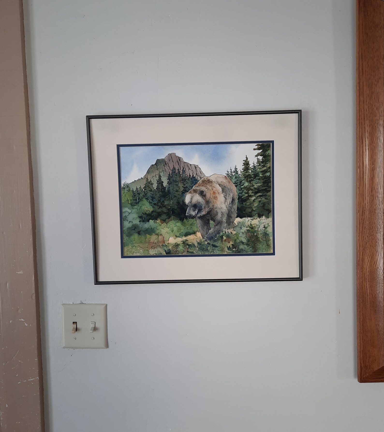 Grizzly Bear Hunting for Food in the Mountainous Wild. - Etsy