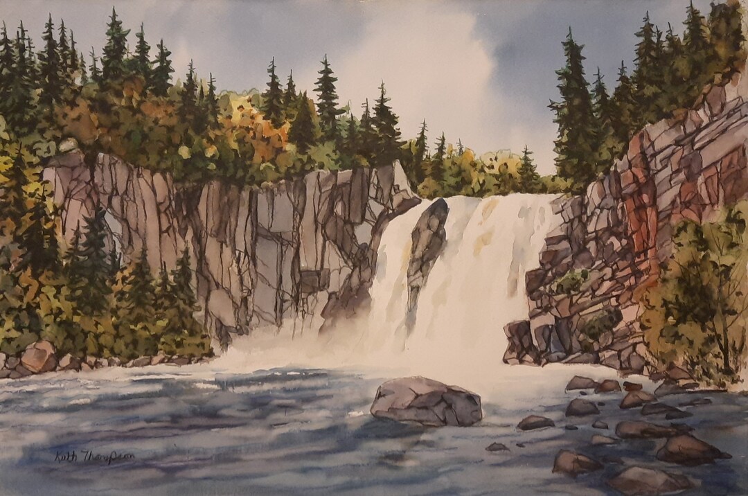 High Falls on the Baptism River - Etsy