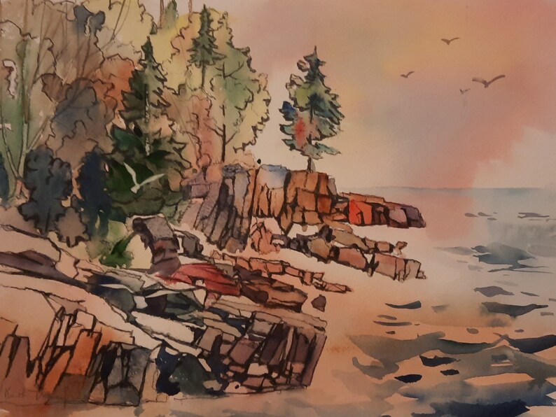 Colorful North Shore of Lake Superior - Etsy