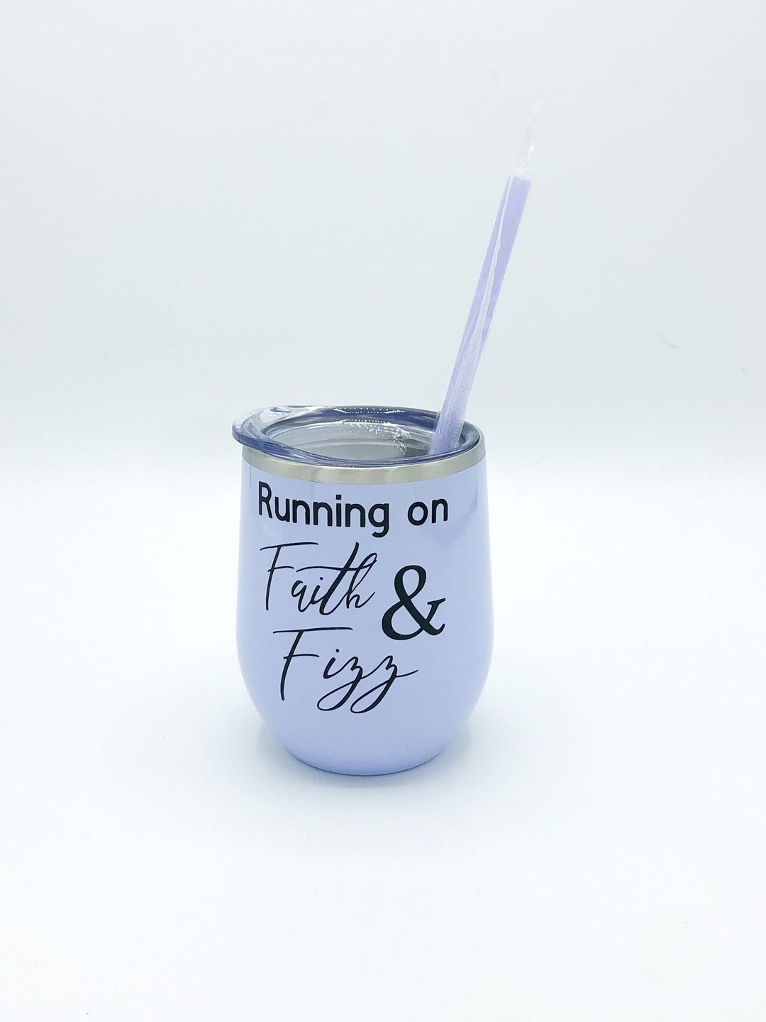 Running on Fizz and Faith, Fizzy Tumbler, Bon Babe, Fizz Bizz - Etsy
