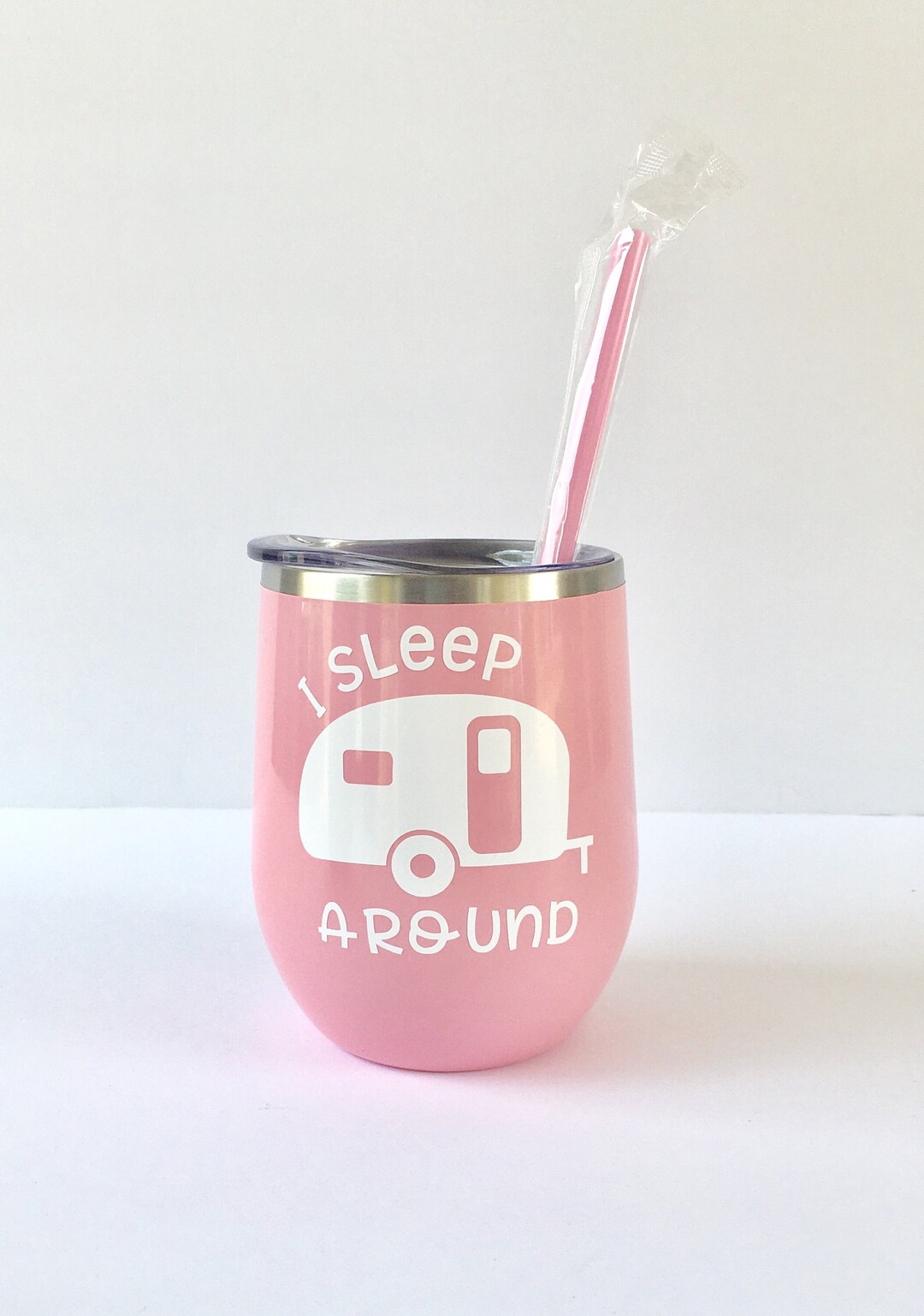 I Sleep Around Camping Tumbler, Inappropriate RV Gift, 12oz - Etsy