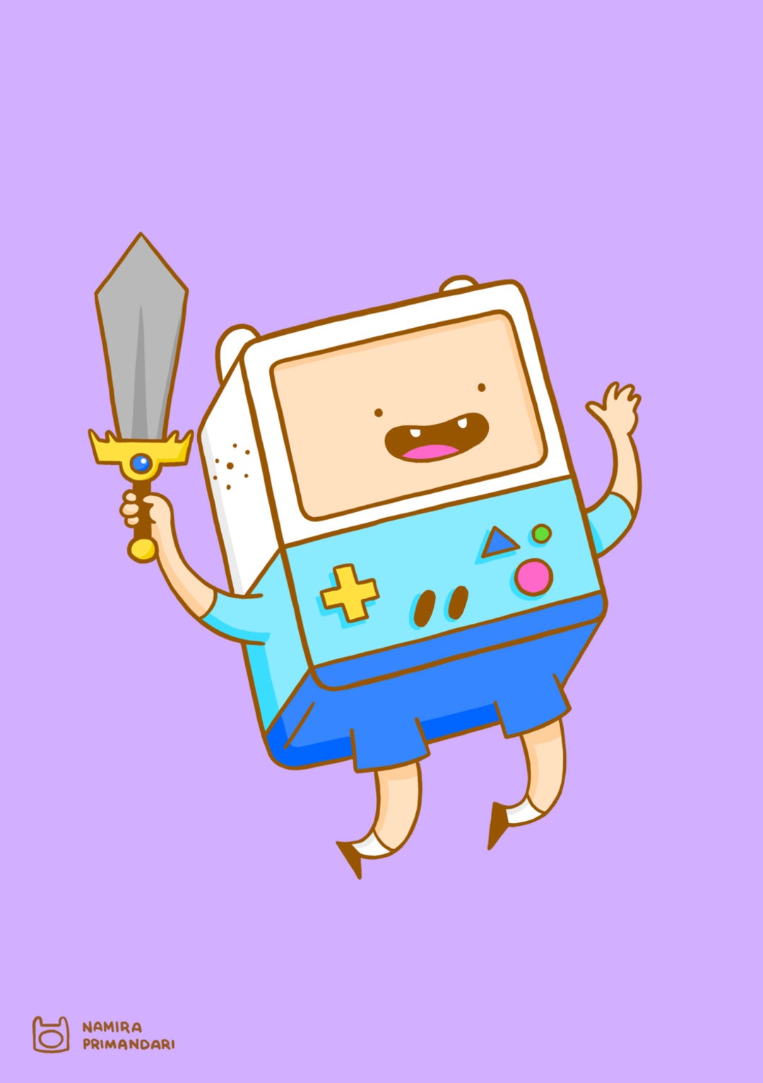 Finn X BMO Print - Etsy