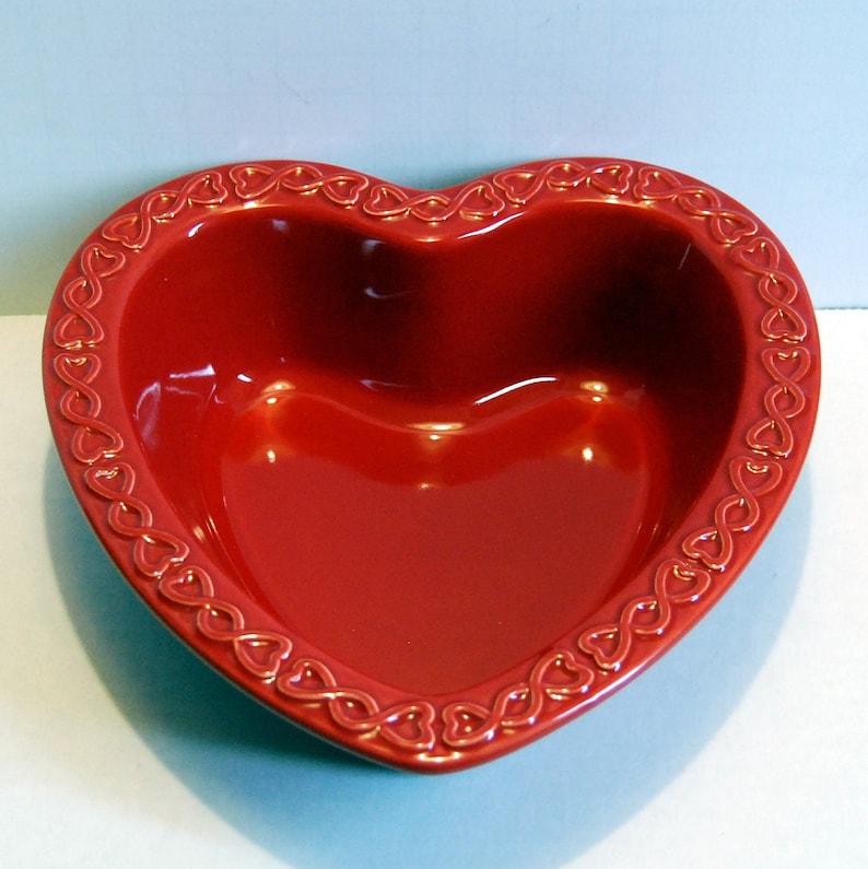 Chantal Red Heart Baking Dish - Etsy