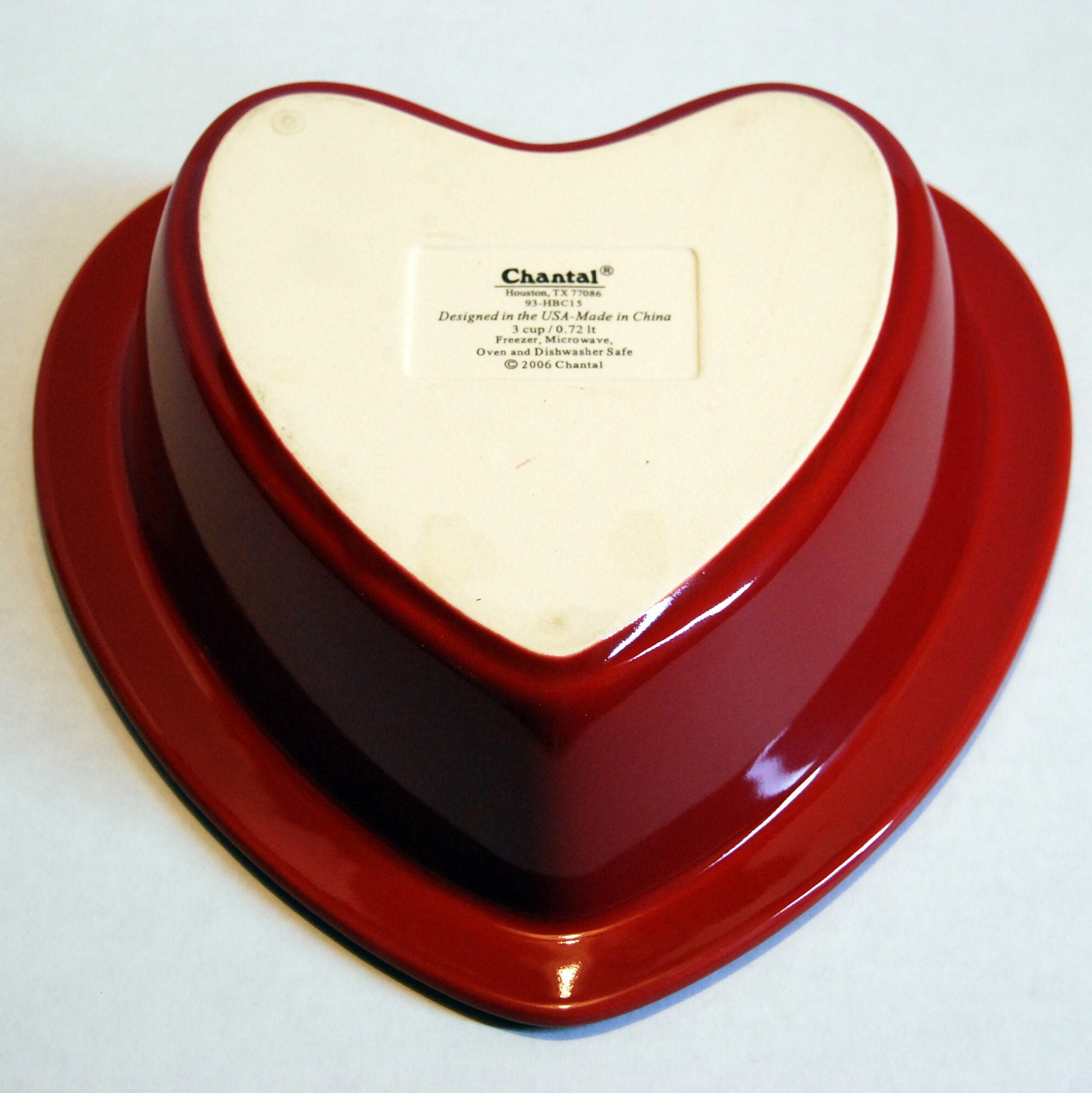 Chantal Red Heart Baking Dish - Etsy