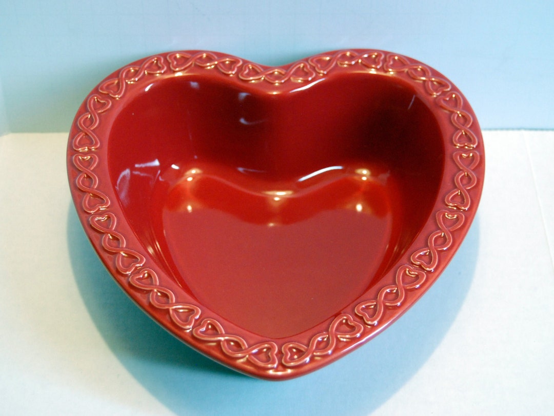 Chantal Red Heart Baking Dish - Etsy