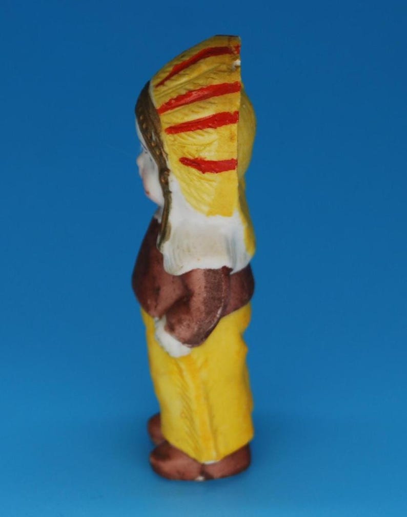 Frozen Charlotte Penny Doll Indian Boy Chief Figurine - Etsy