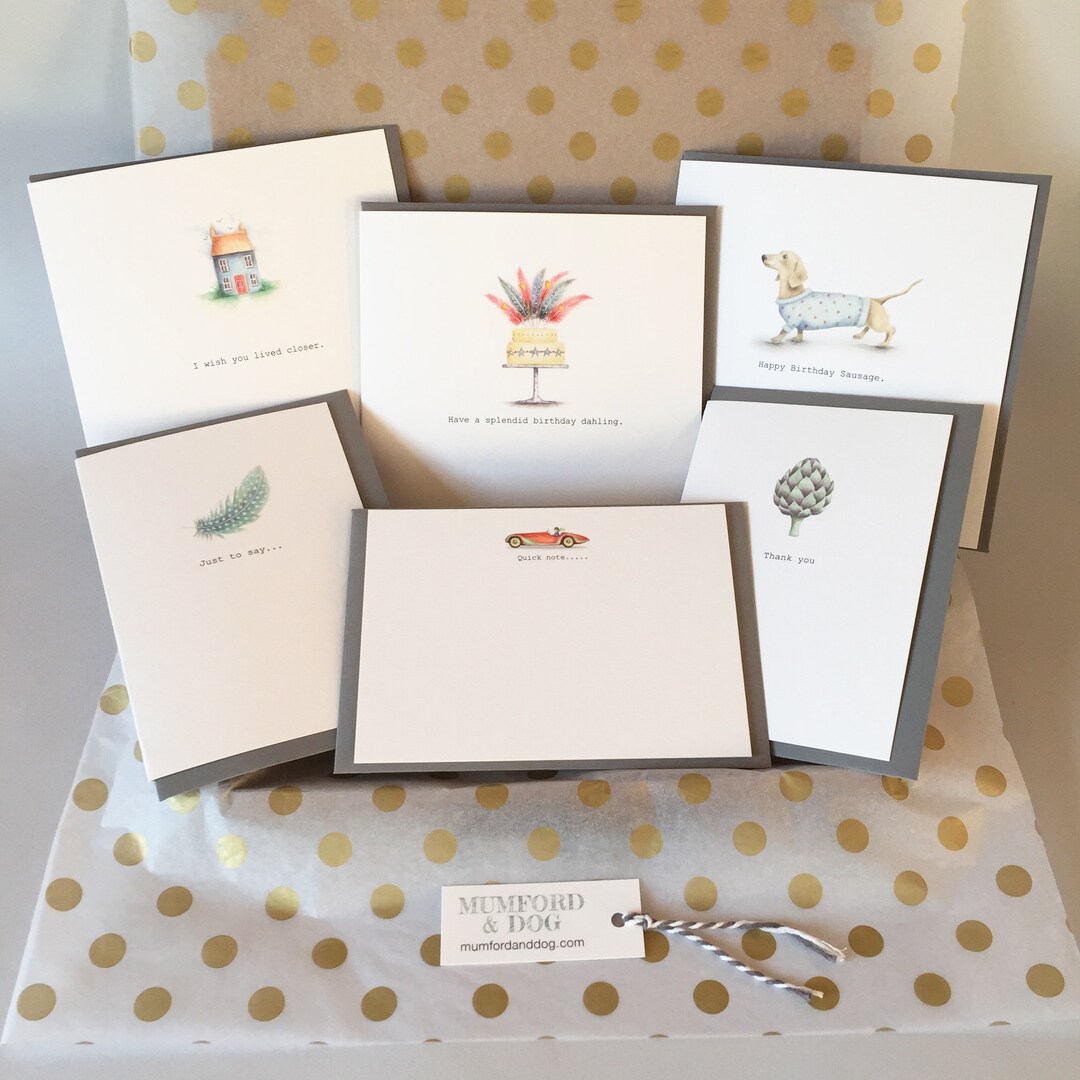Stationery Subscription Box: Luxury Cards & Notelets Letterbox Gift ...