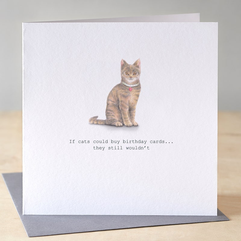 Cat Birthday Card - Etsy