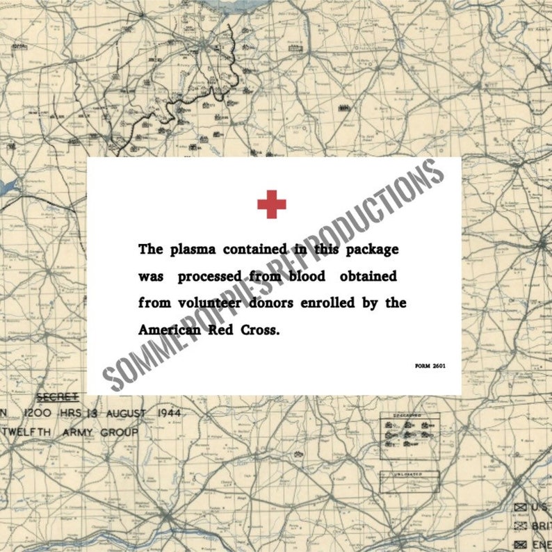 WW2 US Plasma Labels Repro | Etsy