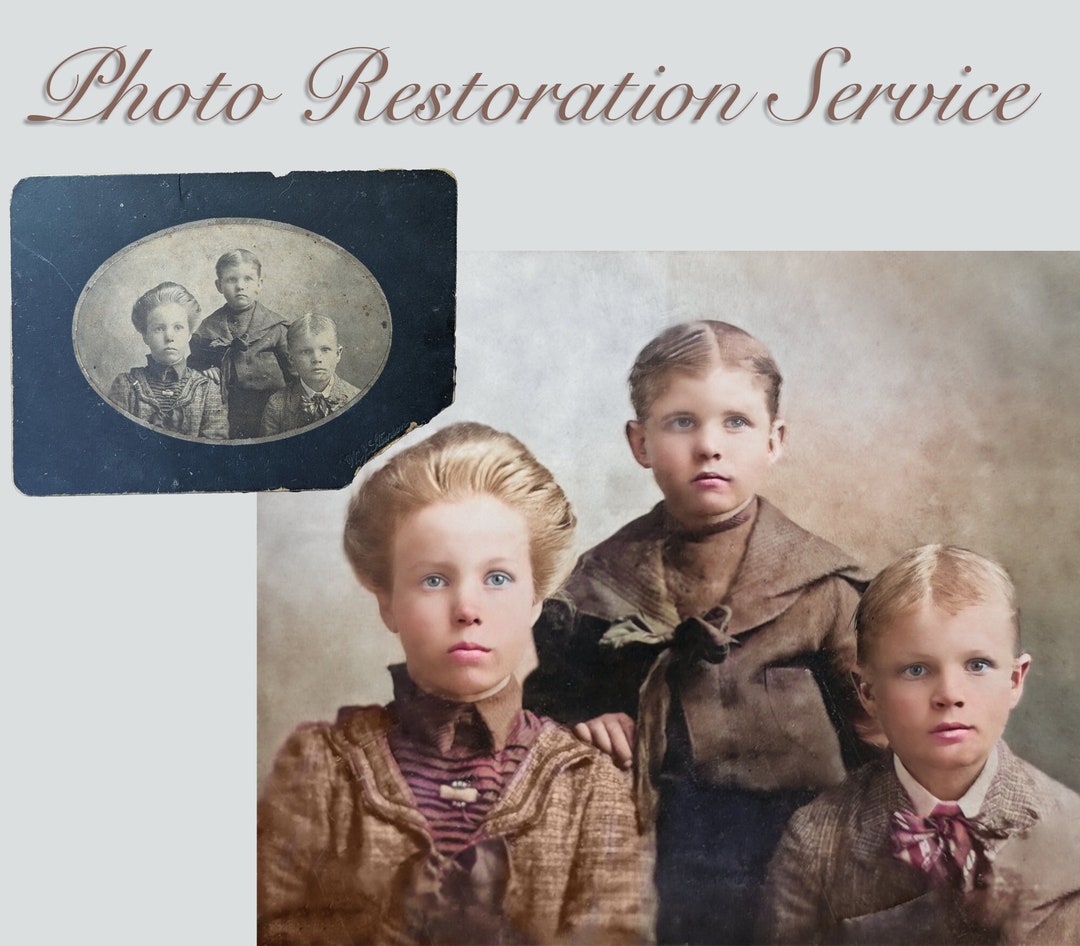 Old Photo Restoration Service: Photo Editing & Retouching - Etsy
